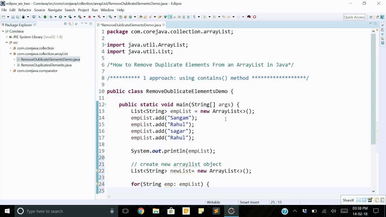 Java Arraylist 